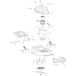 Makita ELM4110 - Electric Lawn Mower - Wheel Assembly Diagram | GHS