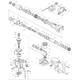 Makita HM1202C - Demolition Hammer - Power Tool Diagram | GHS