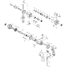 Makita HP2030 - 2-Speed Hammer Drill 20mm - Power Tool Diagram | GHS