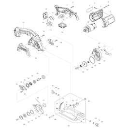 Makita HS301D - 85mm Cordless Circular Saw - Power Tool Diagram | GHS