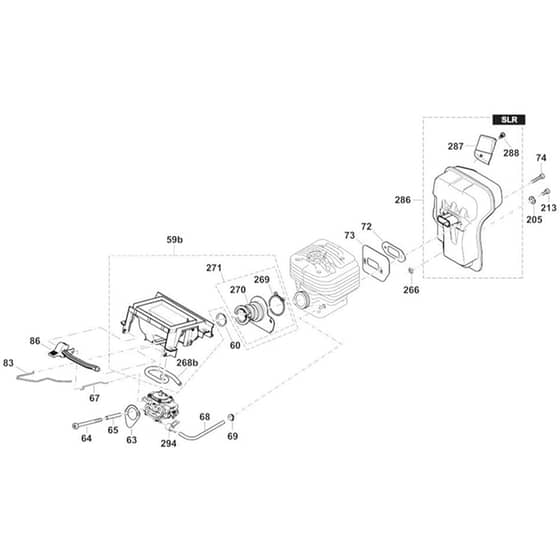 Makita EK8100 - Power Cutter - Muffler Diagram | GHS