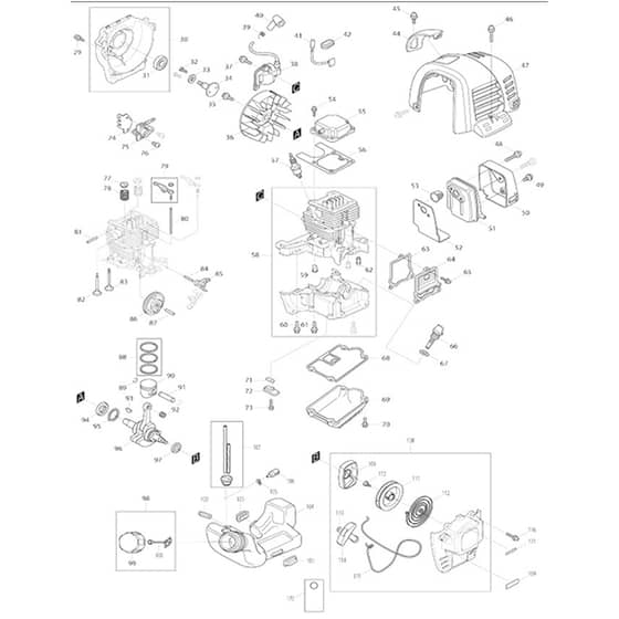 Makita EW1060H - Engine Pump - Main Assembly Diagram | GHS