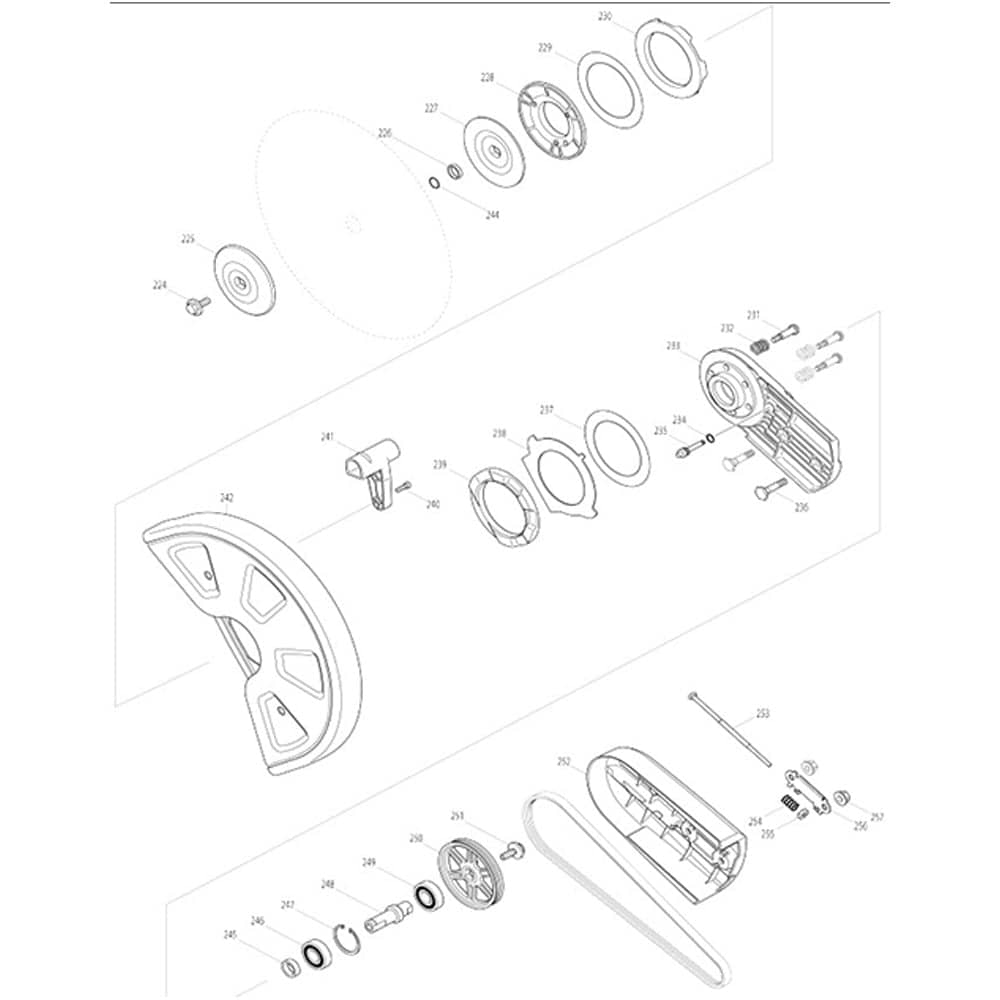 Makita EK7651H - Power Cutter - Blade Assembly Diagram | GHS