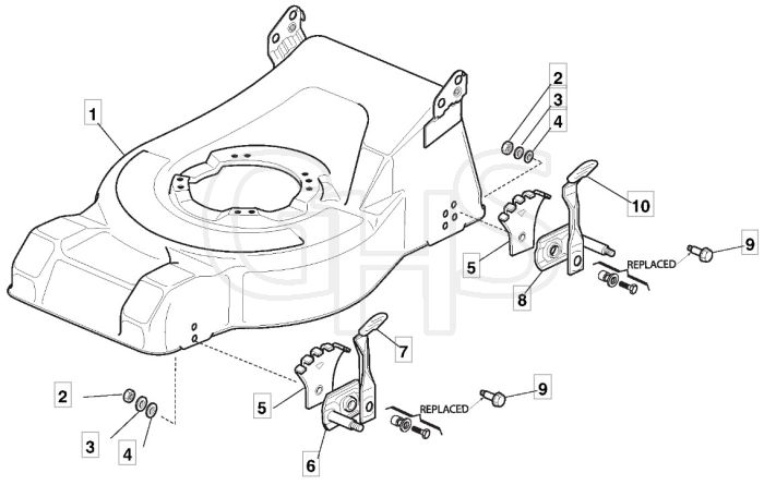 HP470 - 2005 - 293516028/BQ - Mountfield Rotary Mower Deck Diagram | GHS