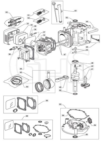 MANOR 50 G - 2008-2010 - 216000043/MO8 - Mountfield Tiller Cylinder ...