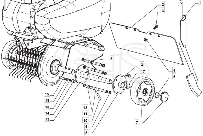 MANOR 75 RHX - 2008-2010 - 217510133/MO8 - Mountfield Tiller Optionals ...