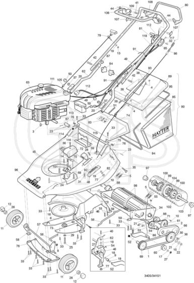 Hayter Harrier 56 AD - 340S (340S003141 - 340S099999) - Mainframe ...