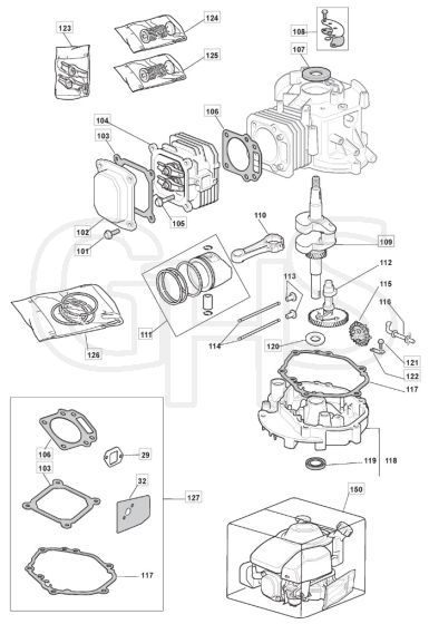 M43 PD - 2007 - 292502143/MO7 - Mountfield Rotary Mower SV200 Cylinder ...