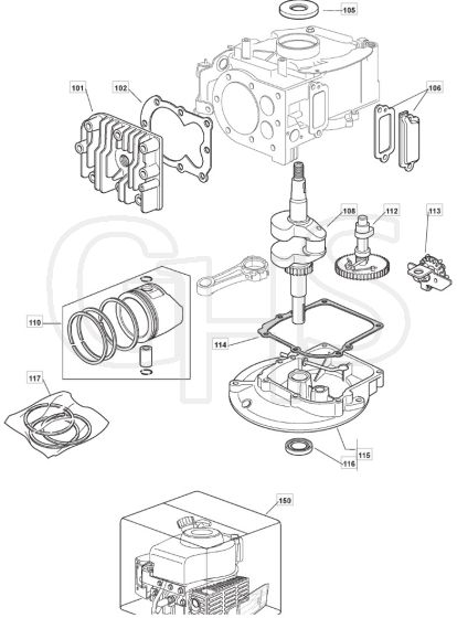 MANOR 360 G - 2008-2010 - 213600043/MO8 - Mountfield Tiller Engine ...