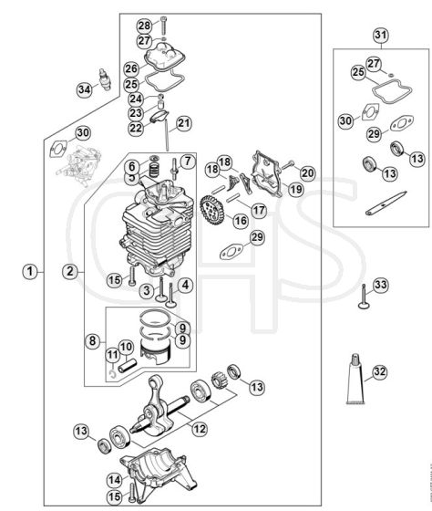 Genuine Stihl BR550 / A - Engine | GHS