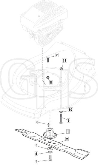 HP454 - 2013-2014 - 299194643/BQ - Mountfield Rotary Mower Blade ...