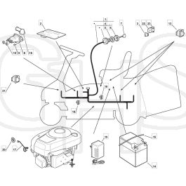 725M - 2009 - 2T0114483/UM9 - Mountfield Ride On Mower Electrics ...