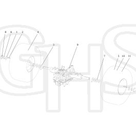 CHEYENNE 26 (KAWASAKI) - 2023 - Oleo-Mac Ride On Mower Rear axle ...