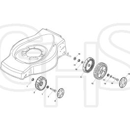 COMBI 46 S - 2009-2010 - 299274644/ST9 - Stiga Rotary Mower Wheels and ...
