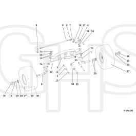 EF 92/24 KH (K2400AVD TWIN) - 2018 - Efco Ride On Mower Front axle ...