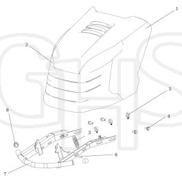 EF 92/24 KH (K2400AVD TWIN) - 2019 - Efco Ride On Mower Hood 02 Diagram ...