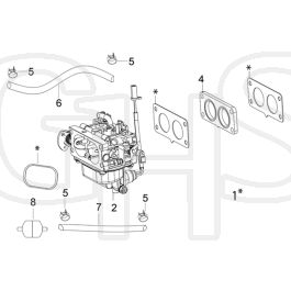EF 92/24 KH (K2400AVD TWIN) - 2020 - Efco Ride On Mower Carburettor ...