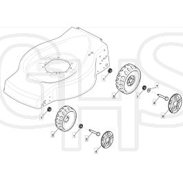 HP454 - 2016-2018 - 299024643/BQ - Mountfield Rotary Mower Wheels ...