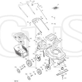 HP470 - 2004 - 24-3781-00 - Mountfield Rotary Mower Main Assembly ...