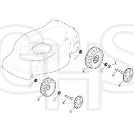 HP474 - 2007-2009 - 299174648/BQ - Mountfield Rotary Mower Wheels ...