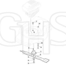 HP474 - 2010 - 299184648/BQ - Mountfield Rotary Mower Blade Diagram | GHS