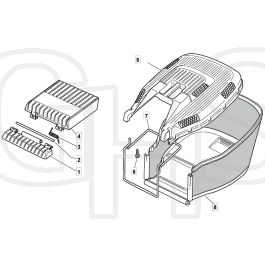 HP474 - 2010 - 299184648/BQ - Mountfield Rotary Mower Grass Bag Diagram ...