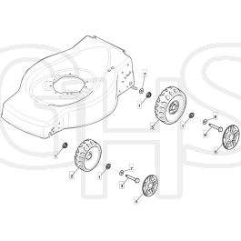 HP474 - 2010 - 299184648/BQ - Mountfield Rotary Mower Wheels Diagram | GHS