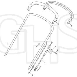 M61 PD - 2007 - 292552043/MO6 - Mountfield Rotary Mower Upper Handle ...