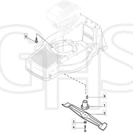 M61 PD - 2008 - 292552043/UM8 - Mountfield Rotary Mower Blade Diagram | GHS