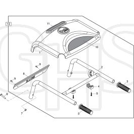 Belle Minimix 150 - Handle Assembly (Honda GX160) | GHS