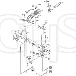 PARK 420 LM - 2014-2015 - 13-6384-12 - Stiga Front Mower Hand Controls ...