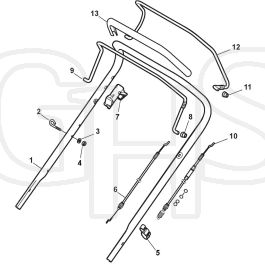QUATTRO 18SE - 2013-2014 - 299482527/AT3 - Atco Rotary Mower Handle ...