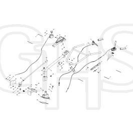 RC 350 - Oleo-Mac Rotary Cultivator Handlebar Diagram | GHS