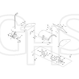 RC 350 - Oleo-Mac Rotary Cultivator Tiller with bonnet Diagram | GHS