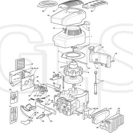 RM45 - 2012 - 118550157/110001RM45 - Stiga Engine Engine Diagram | GHS