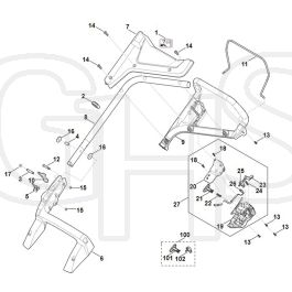 Stihl RMA443.2 C - Handle - Parts Diagram | GHS