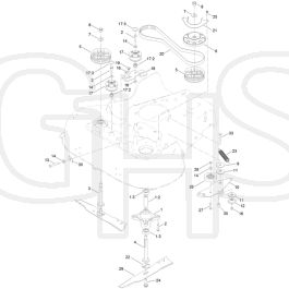 Toro TimeMaster TM76K 76cm - 21811 (405541084 - 406799999) Spindle and ...