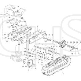 TN 3400 K (K650) - - Efco Transporter Frame assembly Diagram | GHS