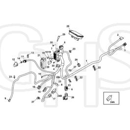 John Deere X350 - PC12707 - Chassis Wiring (110001 - ) - ST1005905 | GHS