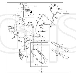 John Deere X350 - PC12707 - Electric One-Touch Mulch Control ...