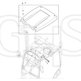 John Deere X758 - PC11850 - Cab Roof - ST790614 | GHS