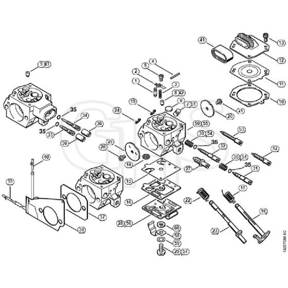 Genuine Stihl 044 C L Carburetor HD 15 HD 17 HD 11 HD 10 GHS