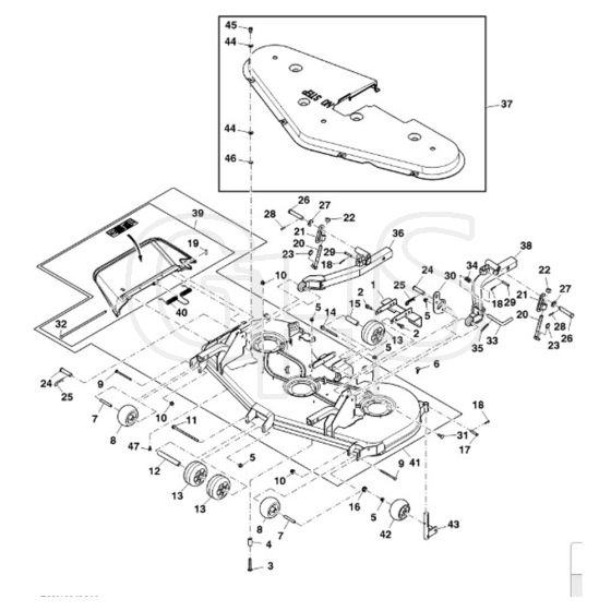 John Deere 1575 - PC12159 - Shift Linkage ( - 030000) - ST788509 | GHS