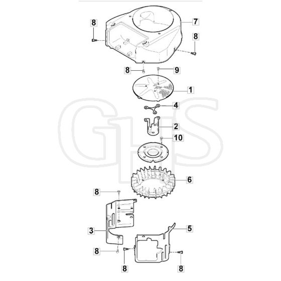 1638H Twin - 2020 - 2T2610683/M20 - Mountfield Ride On Mower Cooling ...