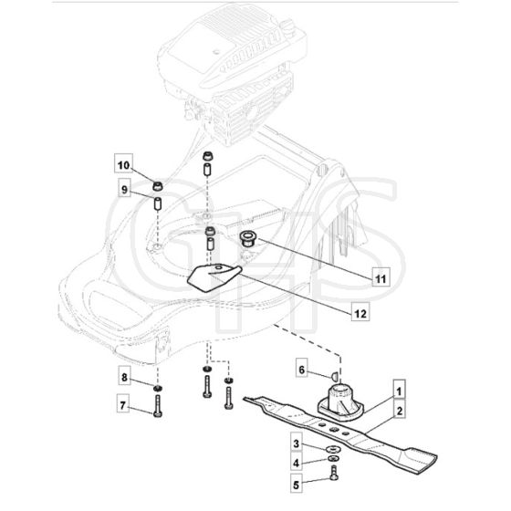 394 P-B - 2017-2019 - 297411028/AMZ - Mountfield Rotary Mower Blade ...