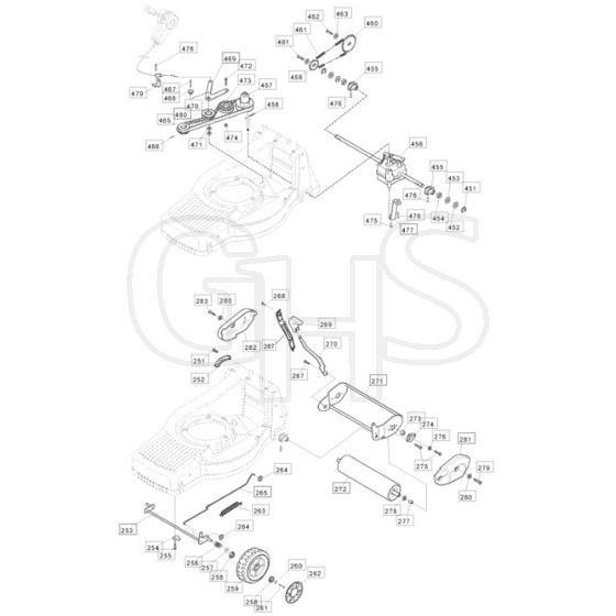 550 R PD_H - 2006 - 12-9704-81 - Mountfield Rotary Mower Wheels Diagram ...