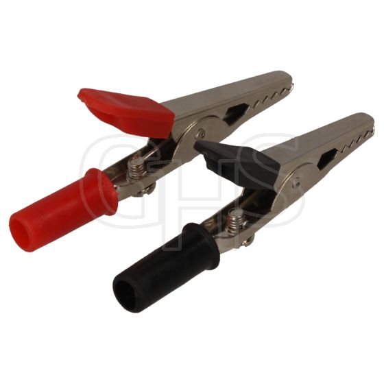 Small Crocodile Clips Rating: 5Amp, Pair Of 1 Red & 1 Black | GHS