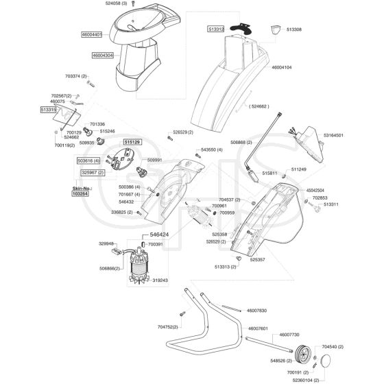 AL-KO Power Slider 2500 - 118359 - Main Assembly: from 1.2004 | GHS