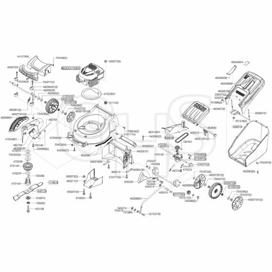 AL-KO SOLO 4755 - 127122 - Main Assembly | GHS