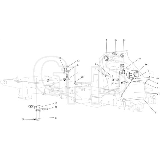 APACHE 92 EVO - 2021 - Oleo-Mac Ride On Mower Electrical Parts Diagram ...